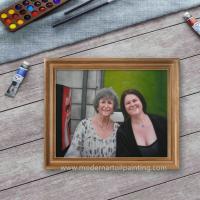 China Women Custom Oil Painting Portraits Handmade From Photograph for sale