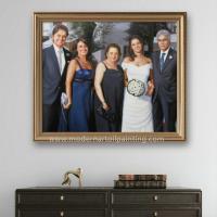 China Home Decoration Family Custom Oil Painting Portraits Canvas From Photo 5cm for sale