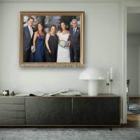 China Home Decoration Family Custom Oil Painting Portraits Canvas From Photo 5cm for sale