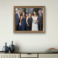 China Home Decoration Family Custom Oil Painting Portraits Canvas From Photo 5cm for sale