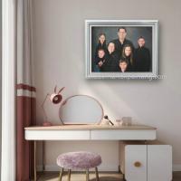 China Realistic Family People Custom Oil Portrait Canvas 5cm For House Decoration for sale