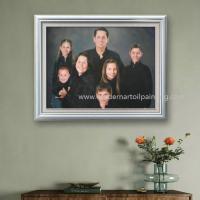 China Realistic Family People Custom Oil Portrait Canvas 5cm For House Decoration for sale
