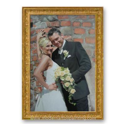 China Living Room Realistic Custom Oil Painting Portraits With Frame for sale