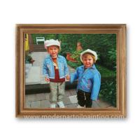China Children Custom Oil Painting Portraits Realistic Canvas From Photos for sale