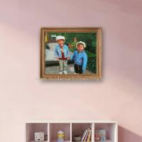 China Children Custom Oil Painting Portraits Realistic Canvas From Photos for sale
