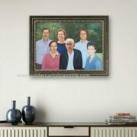 China Family Custom Oil Painting Portraits ​For Side View Cabinet Decoration for sale
