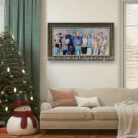 China Family People Custom Oil Realistic Portrait Painting For Holiday Gift 40 Cm X 80 Cm for sale