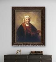 China People Self Portrait Painting Oil Reproduction Canvas For Living Room for sale