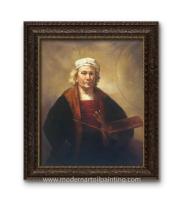China People Self Portrait Painting Oil Reproduction Canvas For Living Room for sale
