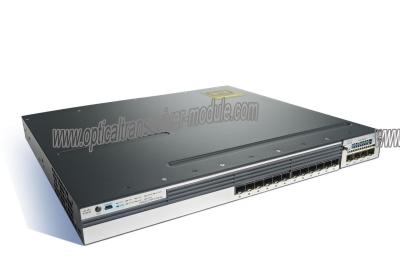 China Cisco WS-C3750X-12S-E SFP Fiber Switch Catalyst 3750X 12 Port GE SFP IP Services for sale