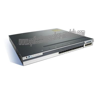 China Cisco Ethernet Network Switch WS-C3750X-12S-S With 350W AC Power Supply for sale