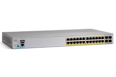China WS-C2960L-24PQ-LL Cisco Catalyst 2960L Switch 24 Port GigE PoE+  4x10G SFP+  Lan Lite for sale
