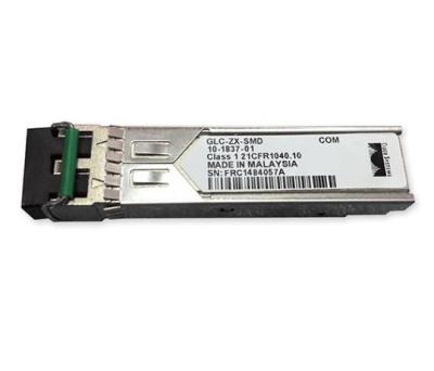 China GLC-ZX-SMD Compatible 1000BASE-ZX SFP 1550nm 80km Industrial DOM Duplex LC SMF Transceiver Module for sale