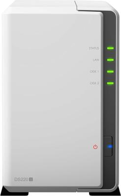 China Synology 2 bay NAS DiskStation DS220j (Diskless), 2-bay; 512MB DDR4 for sale