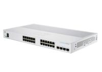 China CBS350-24P-4X  Cisco Business 350 Switch 24 10/100/1000 PoE+ Ports With 195W Power Budget  4 10 Gigabit SFP for sale