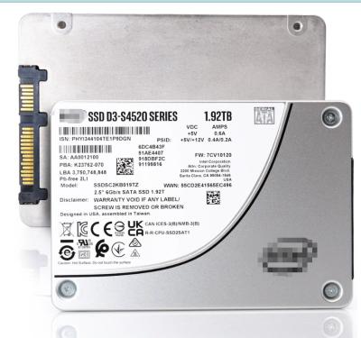 China SSDSC2KB019TZ01 Intel D3-S4520 1.92 TB Solid State Drive - 2.5