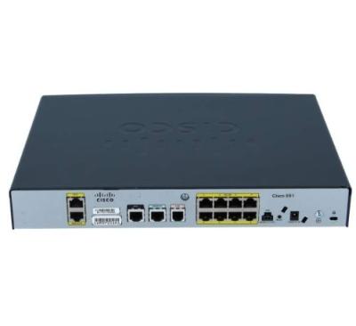 China Router CISCO891-K9 Cisco 891 GigaE SecRouter 2 WAN Ports 8 X 10/100 LAN Ports for sale