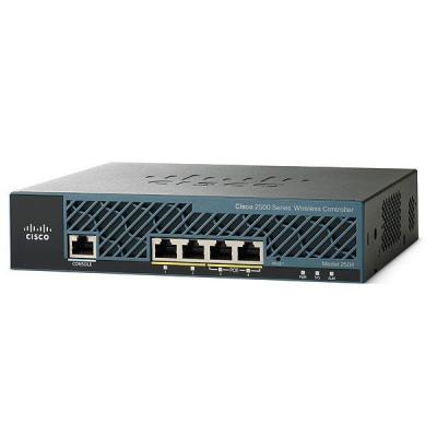 China AIR-CT2504-50-K9, Cisco 2500 Wireless Controller, 50 AP licenses/4xGE ports/RF management for sale
