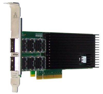 China PE340G2QI71 Dual Port Fiber 40 Gigabit Ethernet PCI Express Server Adapter Silicom for sale