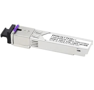 China EPON OLT PX20+   20km  Tx 1490nm 1.25G  Rx 1310nm 1.25G  SFP Form-factor  SC/UPC  Receptacle Connector for sale