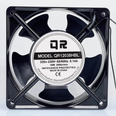 China QR12038HBL 120mm Axial Cooling Fan | Ball Bearing Cabinet Fan for sale