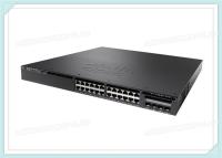 China Full Duplex Cisco Fiber Optic Switch WS-C3650-24PD-S  24 Port PoE 2x10G Uplink IP Base for sale