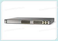 China WS-C3750G-24TS-E1U Cisco Catalyst Switch 3750 24 10/100/1000 + 4 SFP + IPS Image 1RU for sale