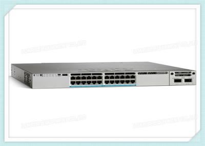 China Cisco Switch WS-C3850-24U-S Stackable 24 10/100/1000 UPOE Ports 1 Network Module Slot 1100W Power for sale
