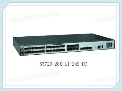 China S5720-28X-LI-24S-DC Ethernet Huawei Switch 24 Gig SFP 4 10 Gig SFP+ DC 48V Front Access for sale