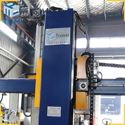 China 2 in 1 Tank Polishing Machine 10 Ton Capacity Vessel Dish Mechanical Polisher for sale