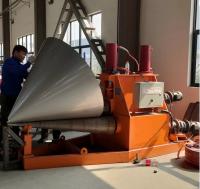 China Hydraulic Steel Cone Plate Bending Machine 3 Roller Conical Head Former 15kw for sale