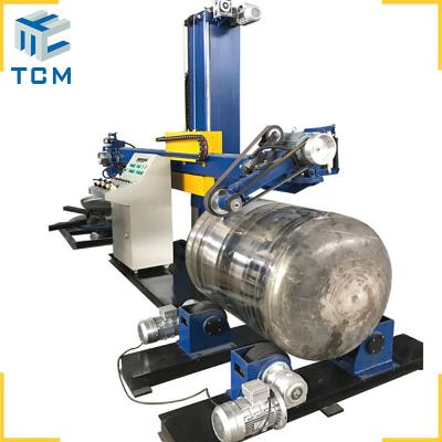 China Steel Tank Shell Dish Ends Inner Outer Surface Polishing Machine 400-5000mm 15kw for sale
