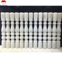 China Standard or Customized Size White Onyx Marble Alabaster Stair Baluster for Luxury Homes for sale