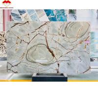 China Blue Roma Quartzite Big Slab Suitable for Hotel Interior Wall and Kitchen Countertop for sale