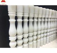 China Standard or Customized Size White Onyx Marble Alabaster Stair Baluster for Luxury Homes for sale