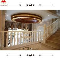 China Standard or Customized Size White Onyx Marble Alabaster Stair Baluster for Luxury Homes for sale