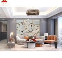 China Blue Roma Quartzite Big Slab Suitable for Hotel Interior Wall and Kitchen Countertop for sale