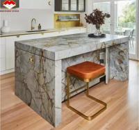 China Blue Roma Quartzite Big Slab Suitable for Hotel Interior Wall and Kitchen Countertop for sale