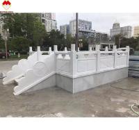 China FOB/CNF Delivery Terms White Marble Handrail Porch Balcony Railing Balustrade for Villa for sale