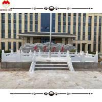China FOB/CNF Delivery Terms White Marble Handrail Porch Balcony Railing Balustrade for Villa for sale