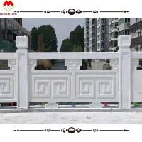 China FOB/CNF Delivery Terms White Marble Handrail Porch Balcony Railing Balustrade for Villa for sale