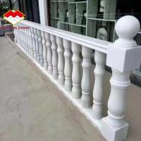 China FOB/CNF Delivery Terms White Marble Handrail Porch Balcony Railing Balustrade for Villa for sale