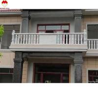 China FOB/CNF Delivery Terms White Marble Handrail Porch Balcony Railing Balustrade for Villa for sale