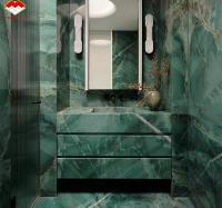 China Modern Calcite Marble Flooring Bata Emerald Green Quartzite Slab for Hotel Wall Panel for sale