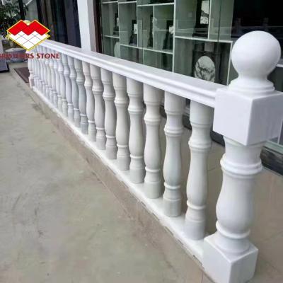 China Good Marble Stone Handrail Balustrade Design for Porch and Balcony FOB/CNF Delivery Terms for sale