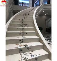 China Modern Design Style Anti-Slip Beige Marble Staircase Carpet for Natural Stone Steps for sale