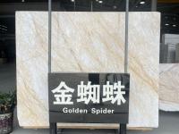 China Polished Spider Golden Marble Slab Ideal for Modern Villa Wall Floor Graphic Design for sale