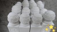 China White Onyx Marble Stone Stair Handrail Customized for Villa and House Decorative Baluster for sale