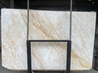 China Polished Spider Golden Marble Slab Ideal for Modern Villa Wall Floor Graphic Design for sale