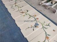 China Modern Design Style Anti-Slip Beige Marble Staircase Carpet for Natural Stone Steps for sale